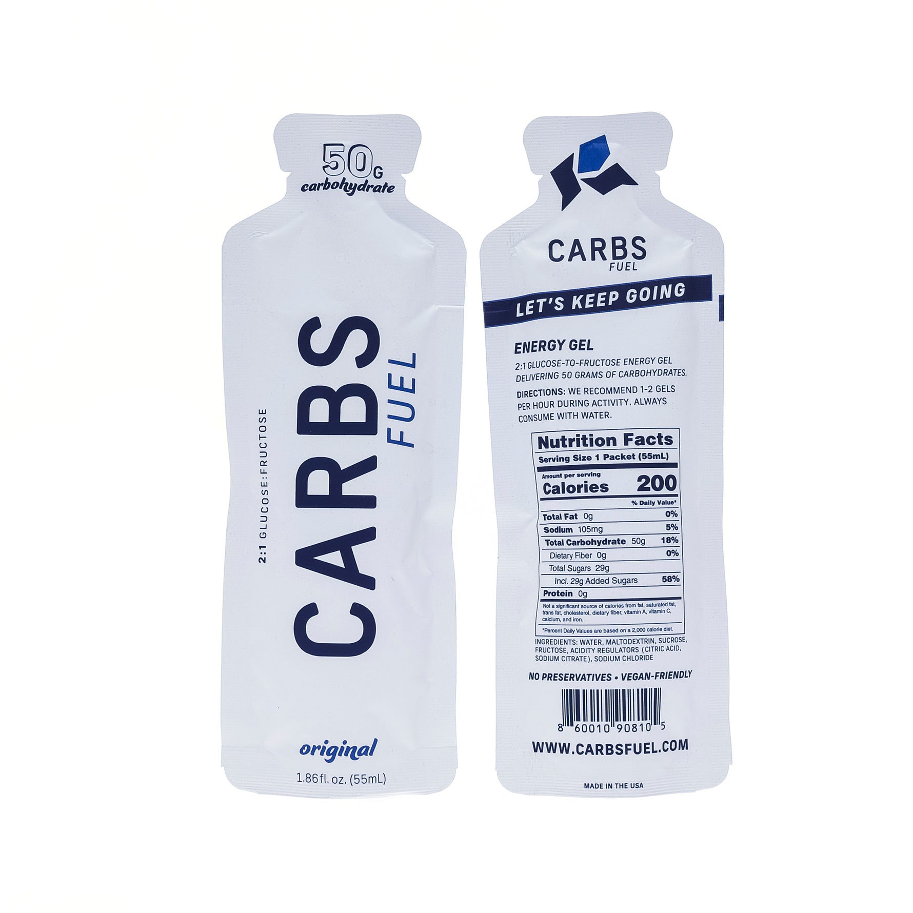 Carbs Fuel 50g Energy Gel